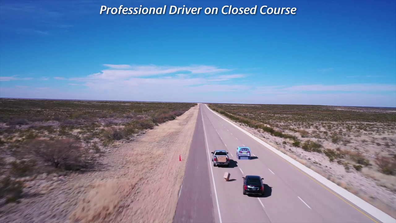 Bridgestone Crash Testing with an inflatable half car
