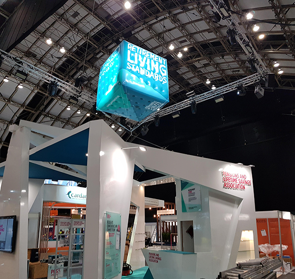 Branded Helium Event Cubes